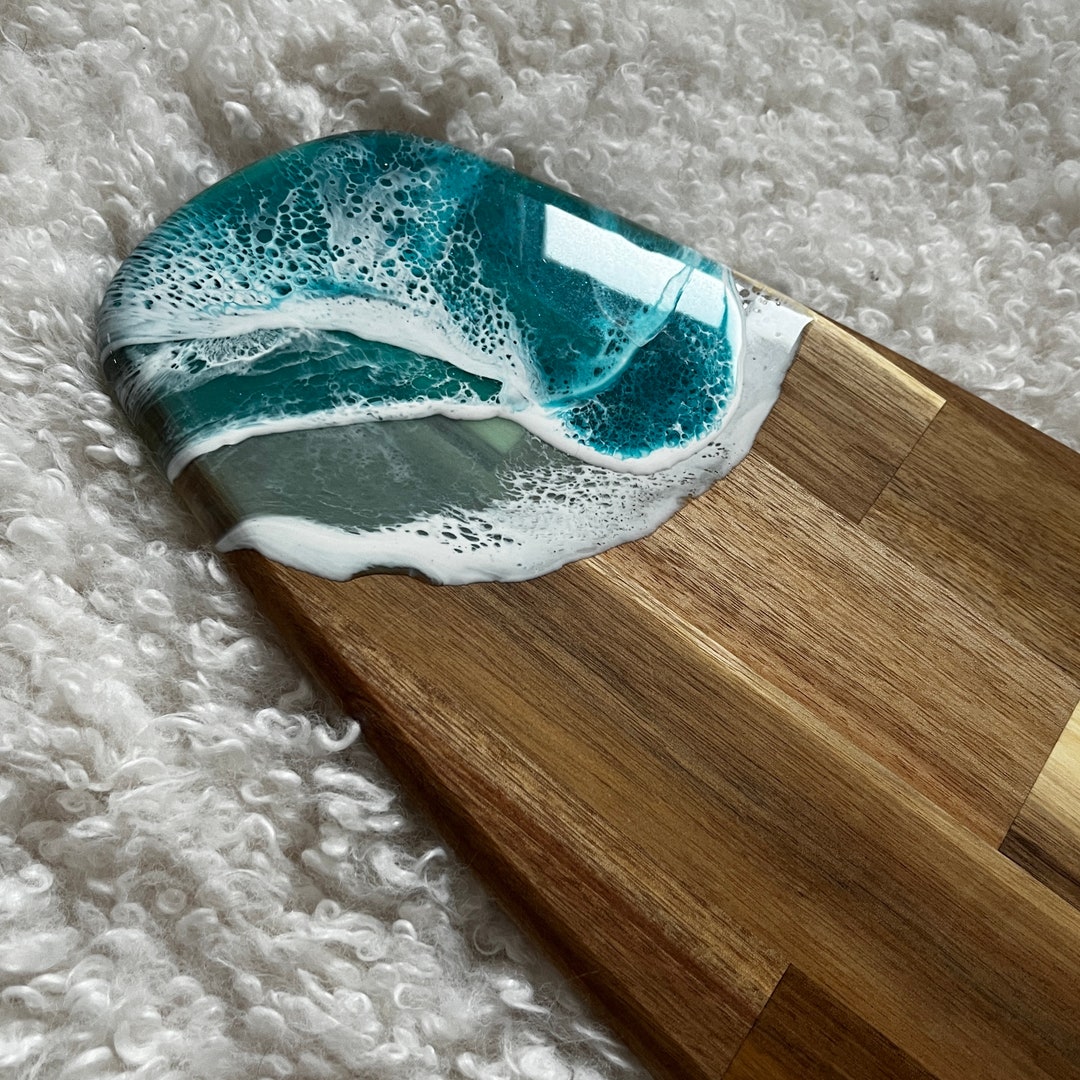 Beach Wave Design Charcuterie Board Wave Design Cheese Board Coastal ...