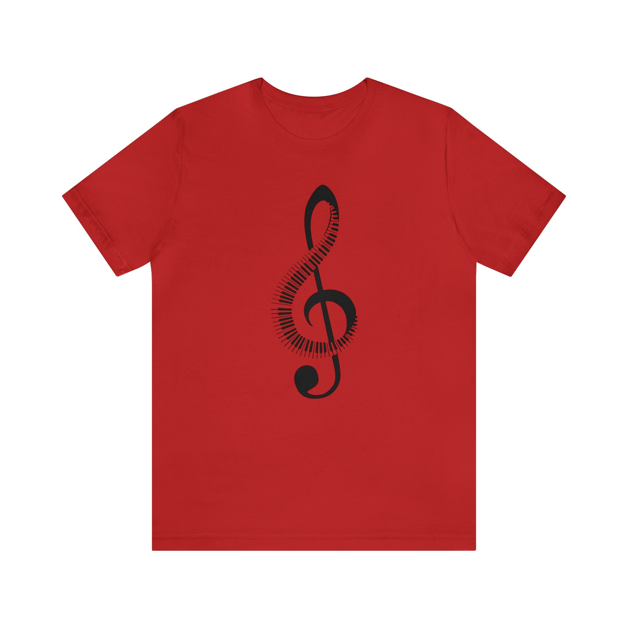 Music Teacher Conductor Treble Clef Piano Keys Shirt Unisex Jersey ...
