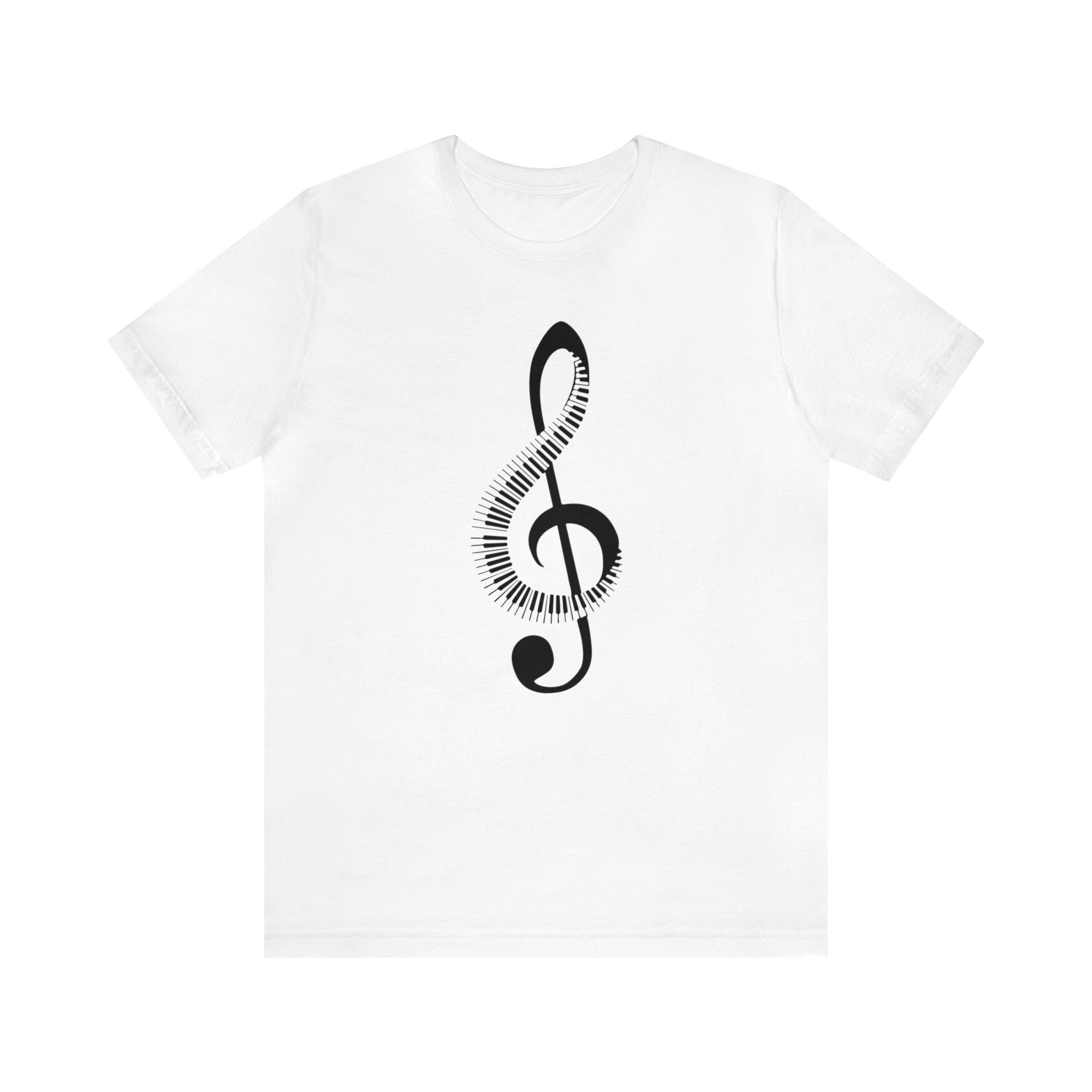 Music Teacher Conductor Treble Clef Piano Keys Shirt Unisex Jersey ...
