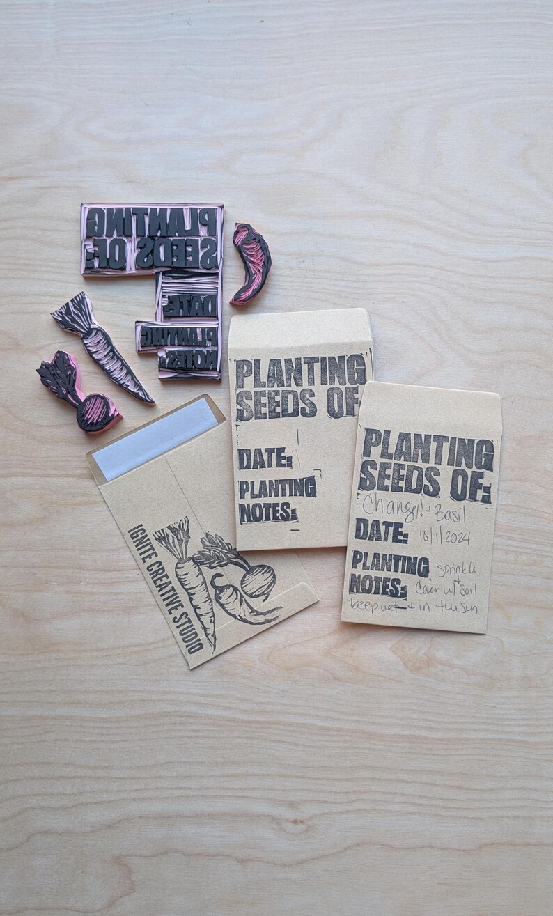 Seed Saver Envelopes for Veggies, Pack of 10, Planting Seeds Of: - Etsy