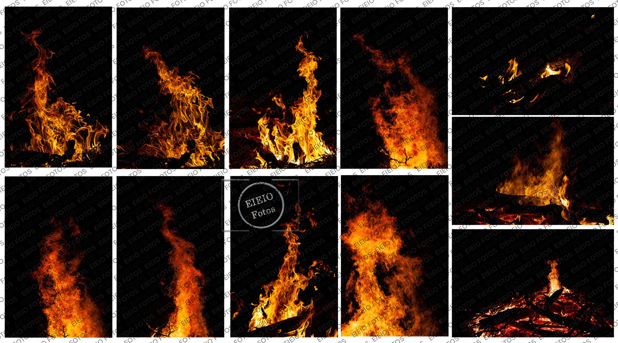 Fire - 40 Digital Fire Overlays - Instant Download - 300res - Etsy