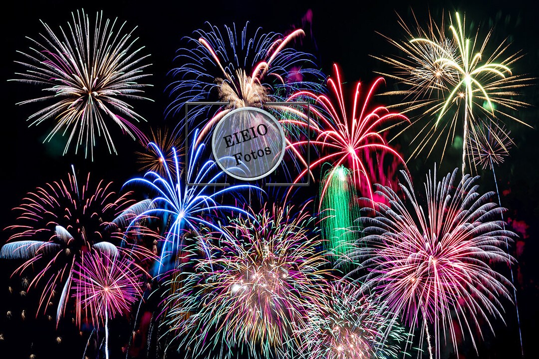 Digital Fireworks - Digital Fireworks Overlay - Instant Download - 4th ...