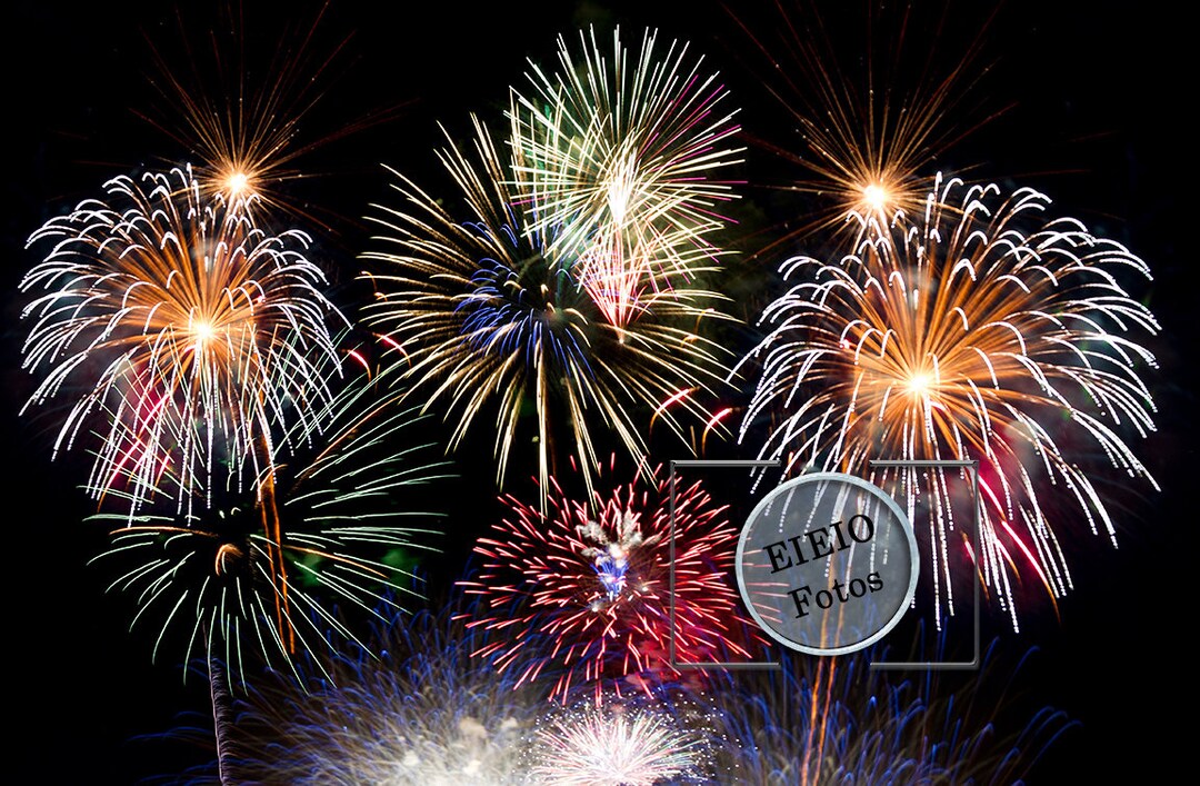Digital Fireworks - Digital Fireworks Overlay - Instant Download - 4th ...