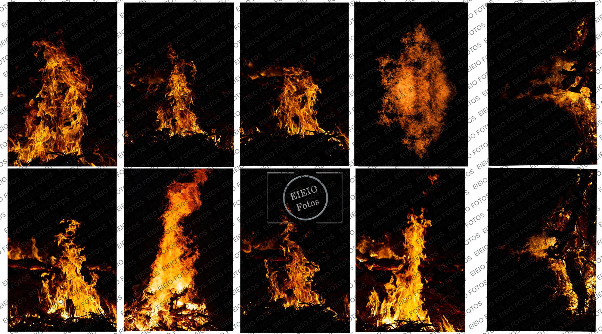 Fire - 40 Digital Fire Overlays - Instant Download - 300res - Etsy