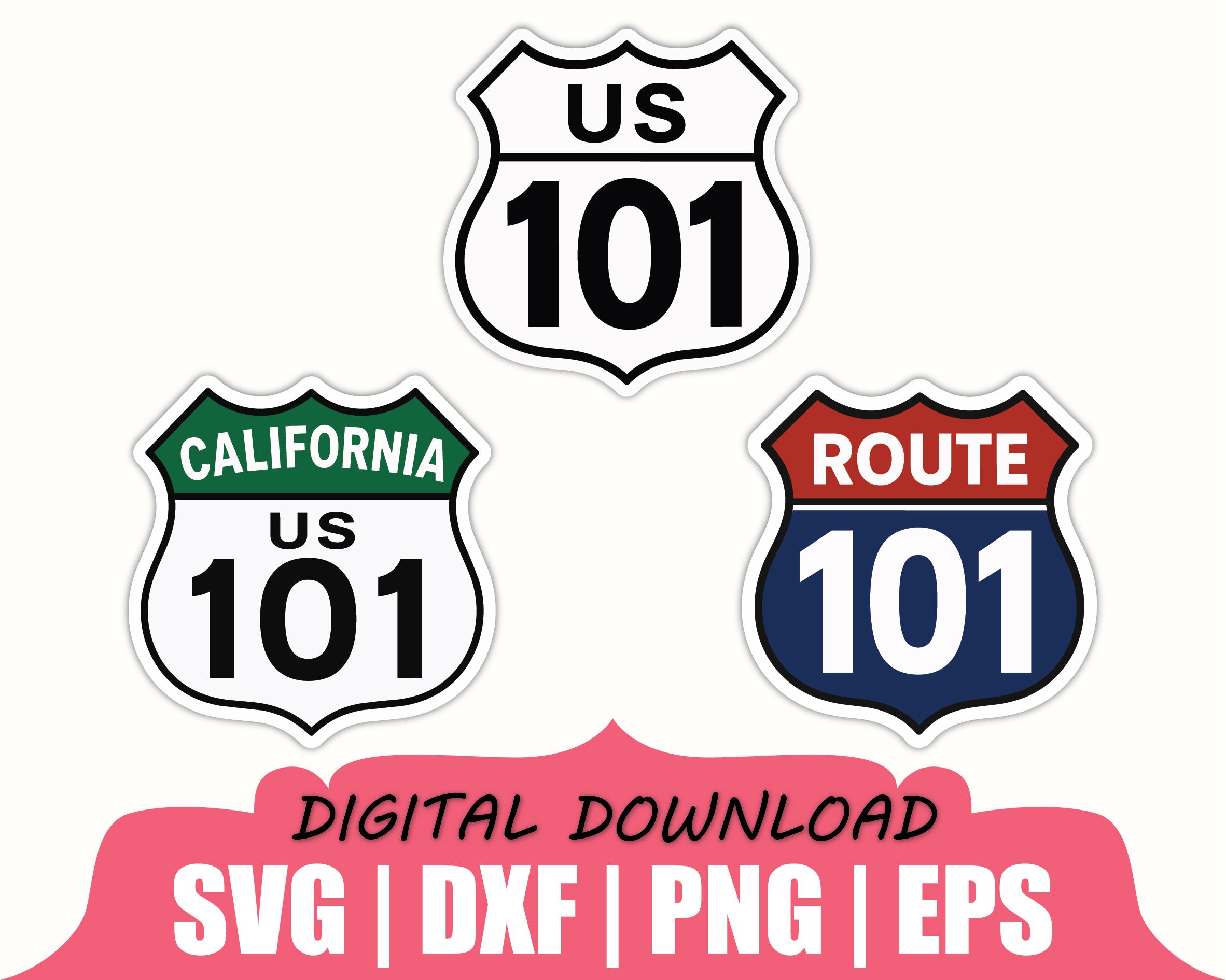 Route 101 Sign Svg, Dxf, Png - Etsy UK