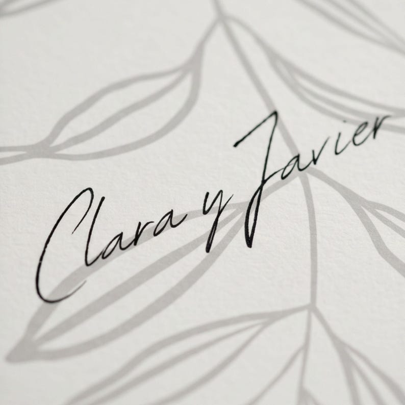 Minimalist Wedding Missal | Editable Mass Program With Olive Branch ...
