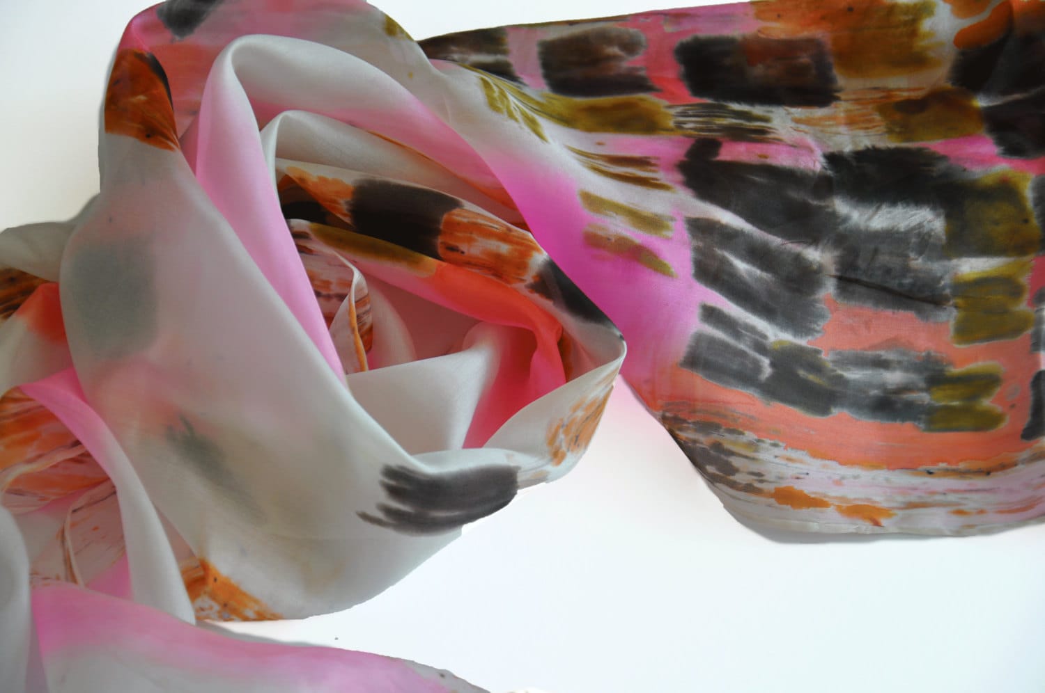 Hand Painted Silk Scarf/painted Silk Scarf/woman Luxury Silk - Etsy