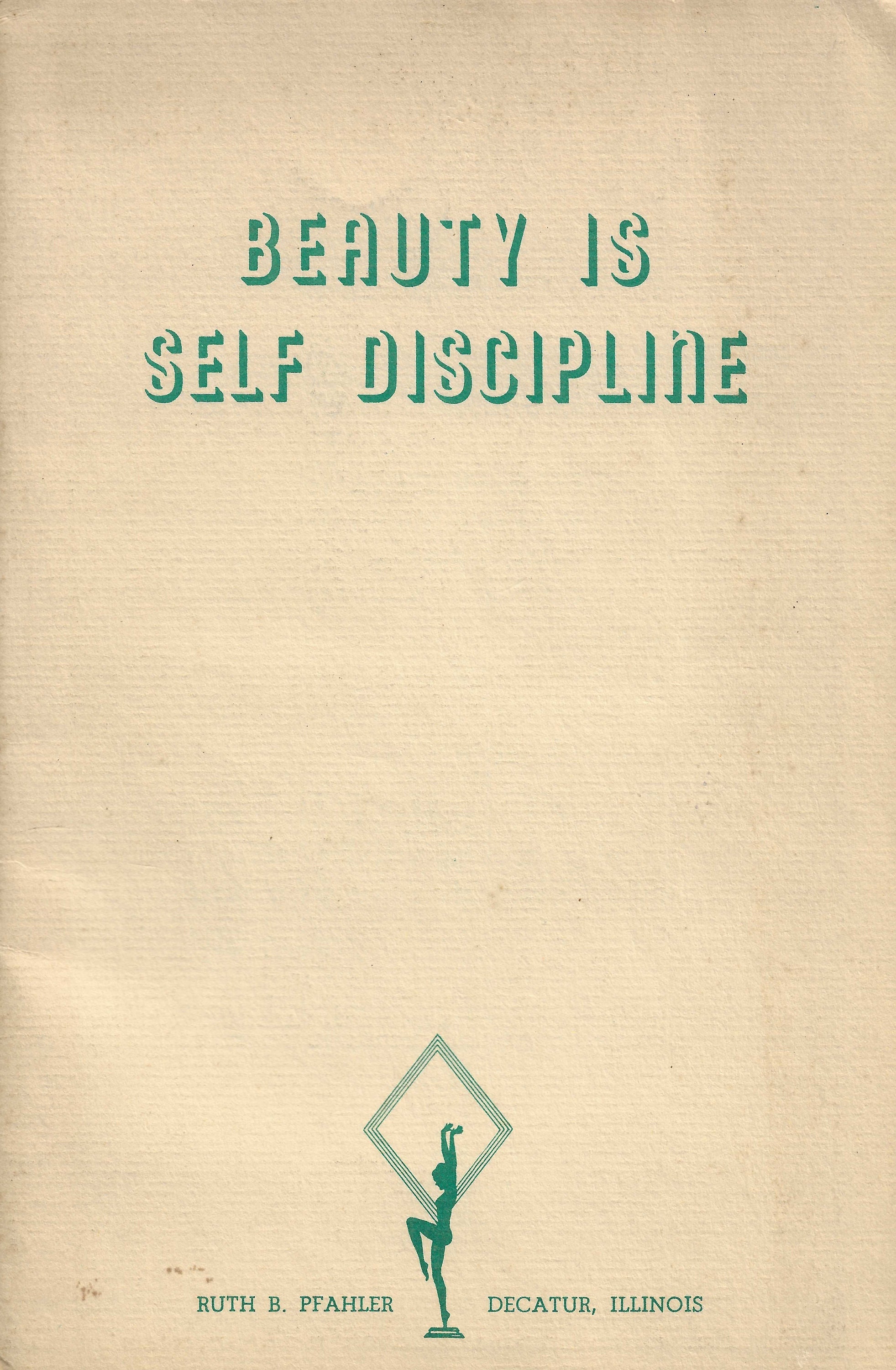 1950s Beauty is Self Discipline - Etsy