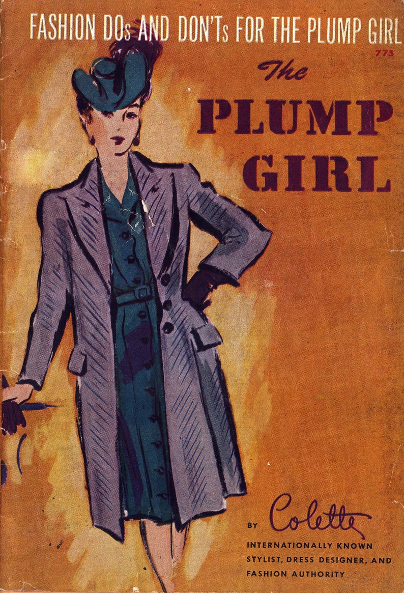 1943 the Plump Girl - Fashion Do's and Don'ts - Etsy