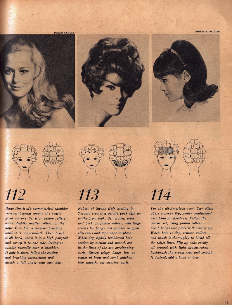 1968 Over 200 New Hair Setting Patterns - Etsy