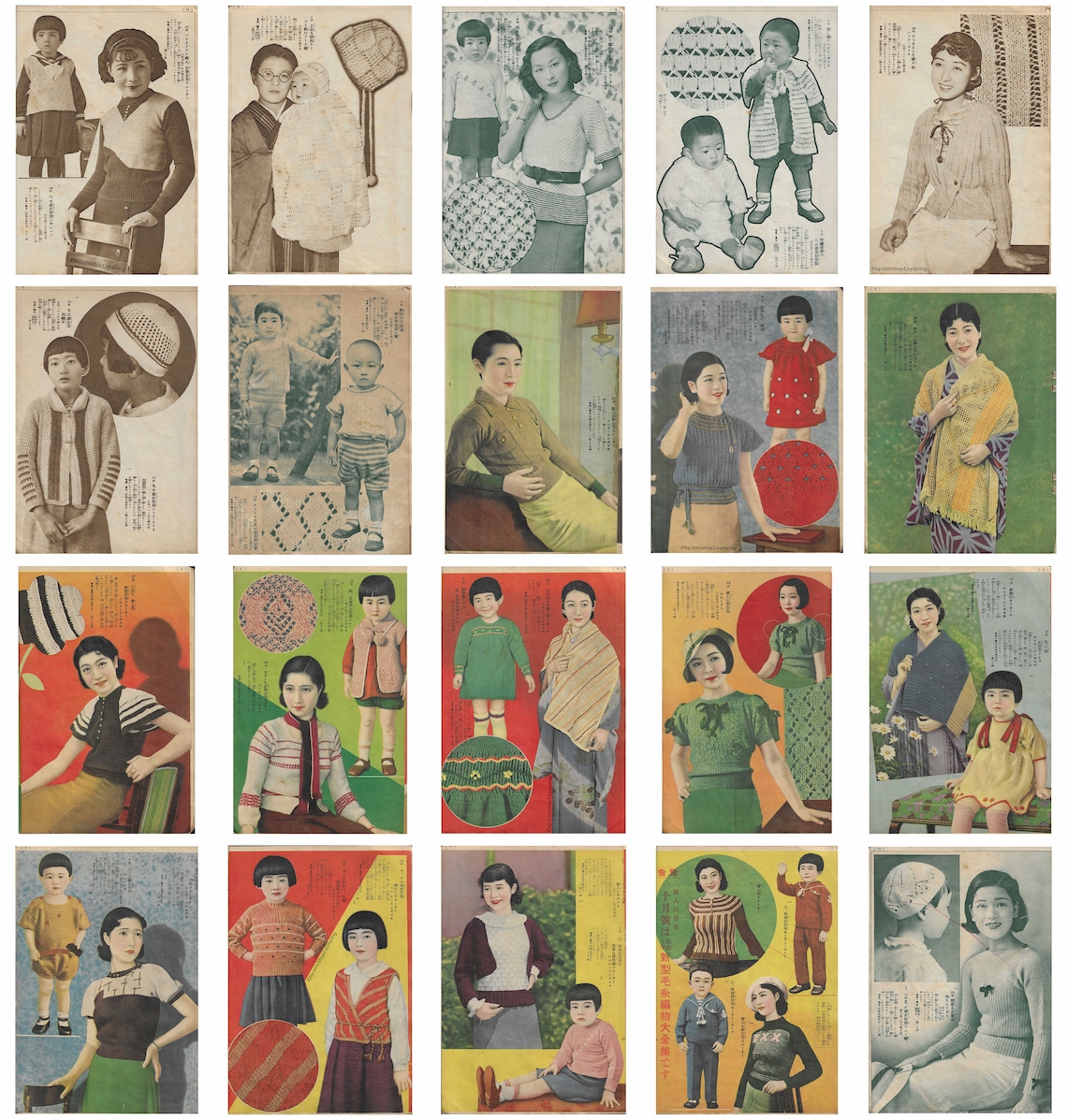 1935 Japanese Knitting Magazine - 日本の編み物雑誌 - Etsy