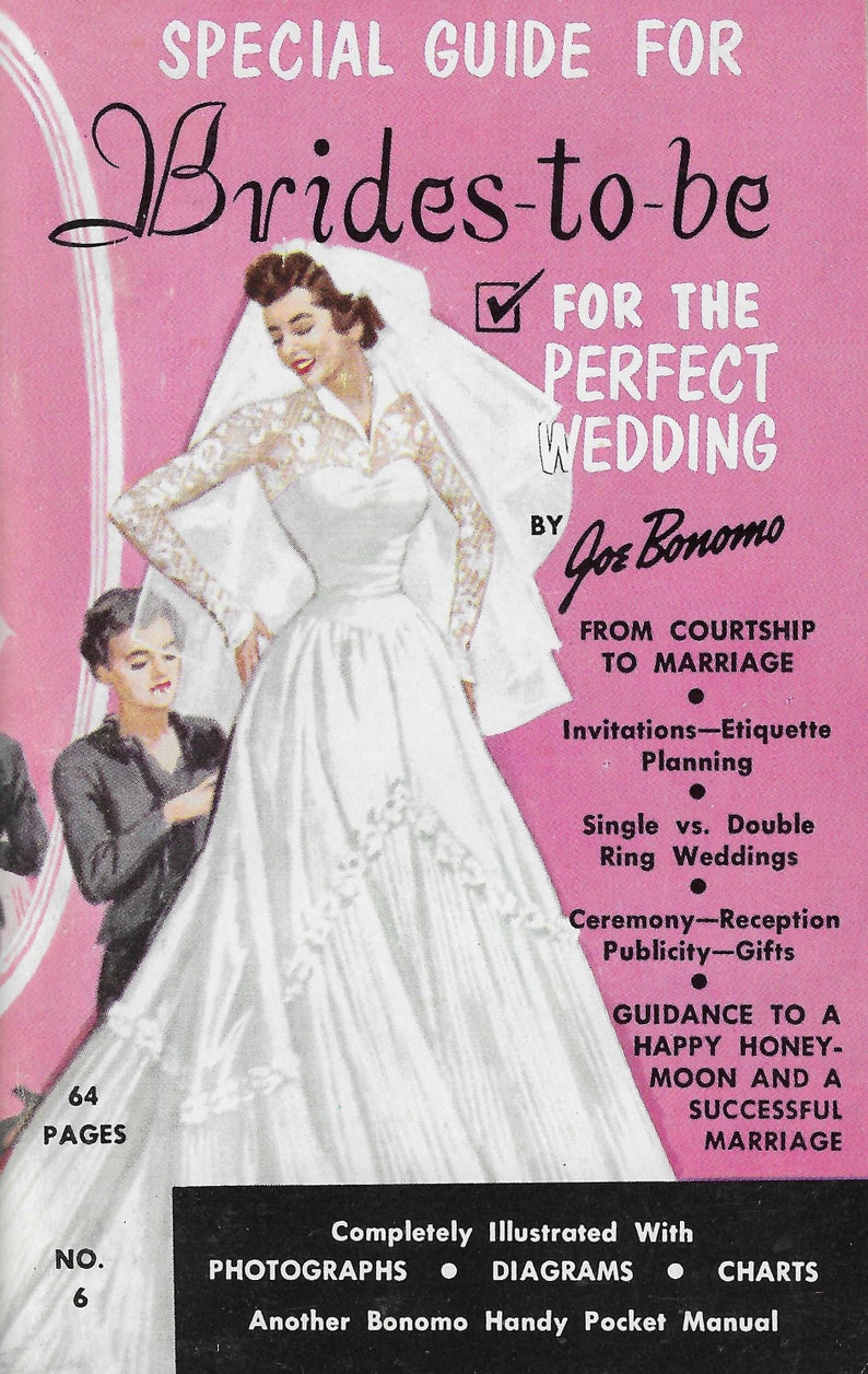 1953 Special Guide for Brides-to-be for the Perfect Wedding - Etsy