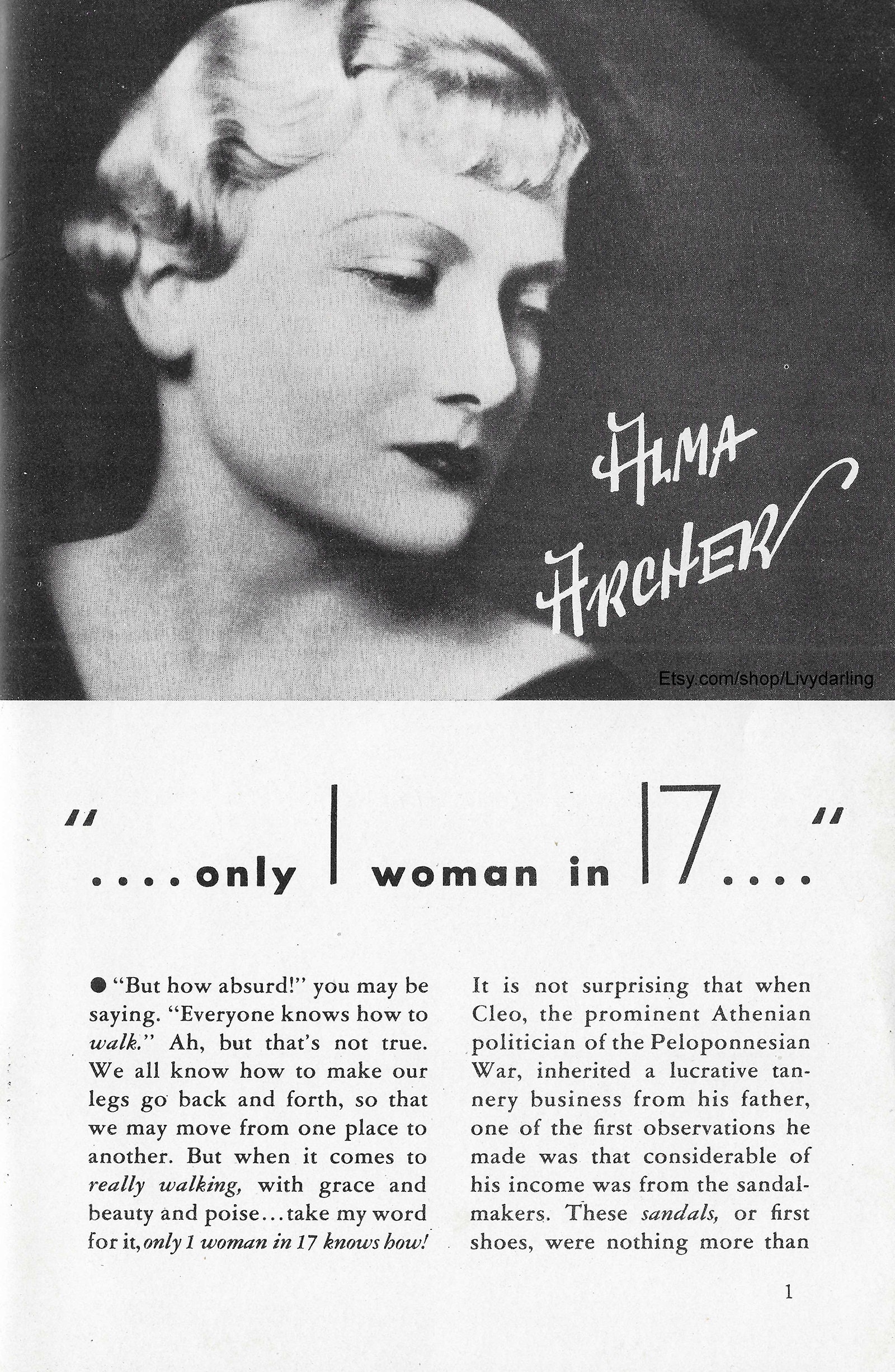 1937 How to Walk - Etsy