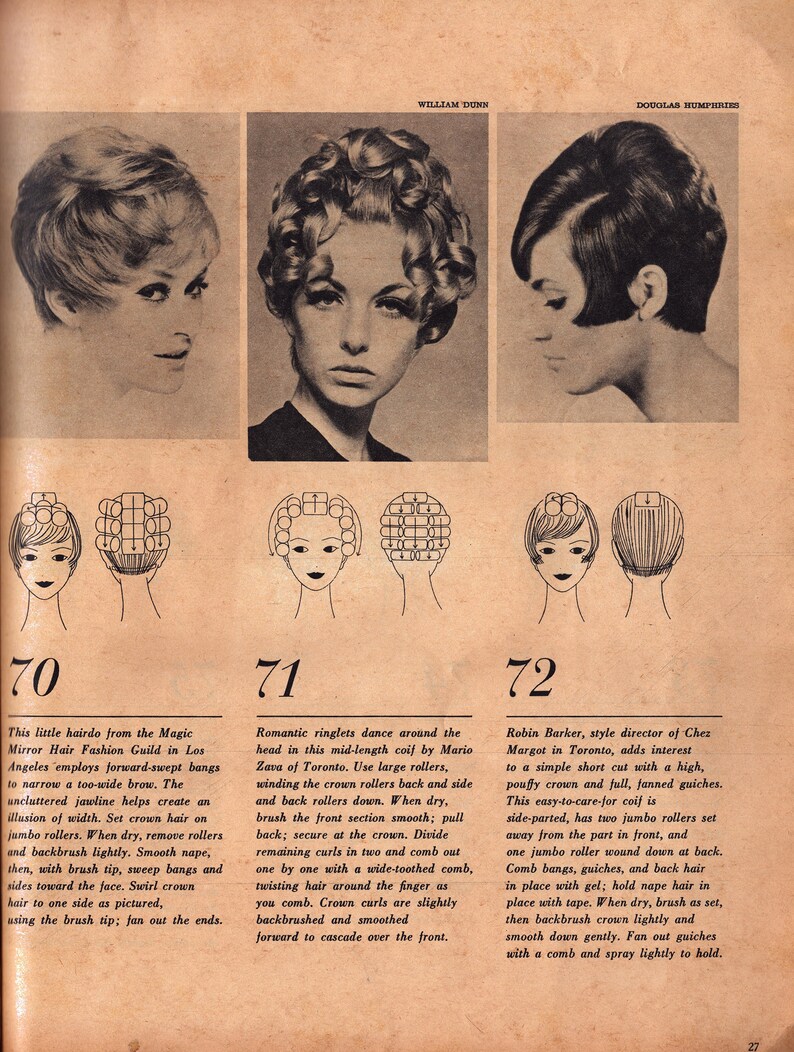 1968 Over 200 New Hair Setting Patterns - Etsy