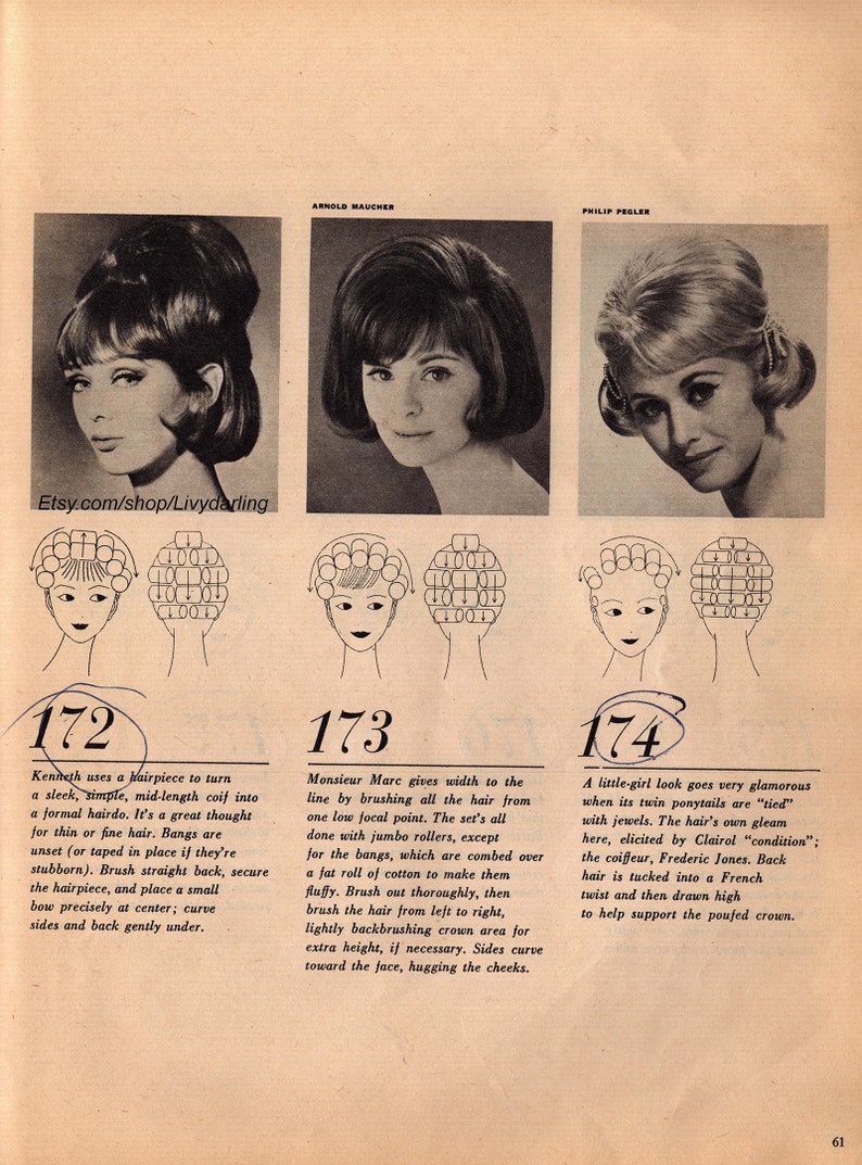 1964 Over 200 New Hair Setting Patterns - Etsy