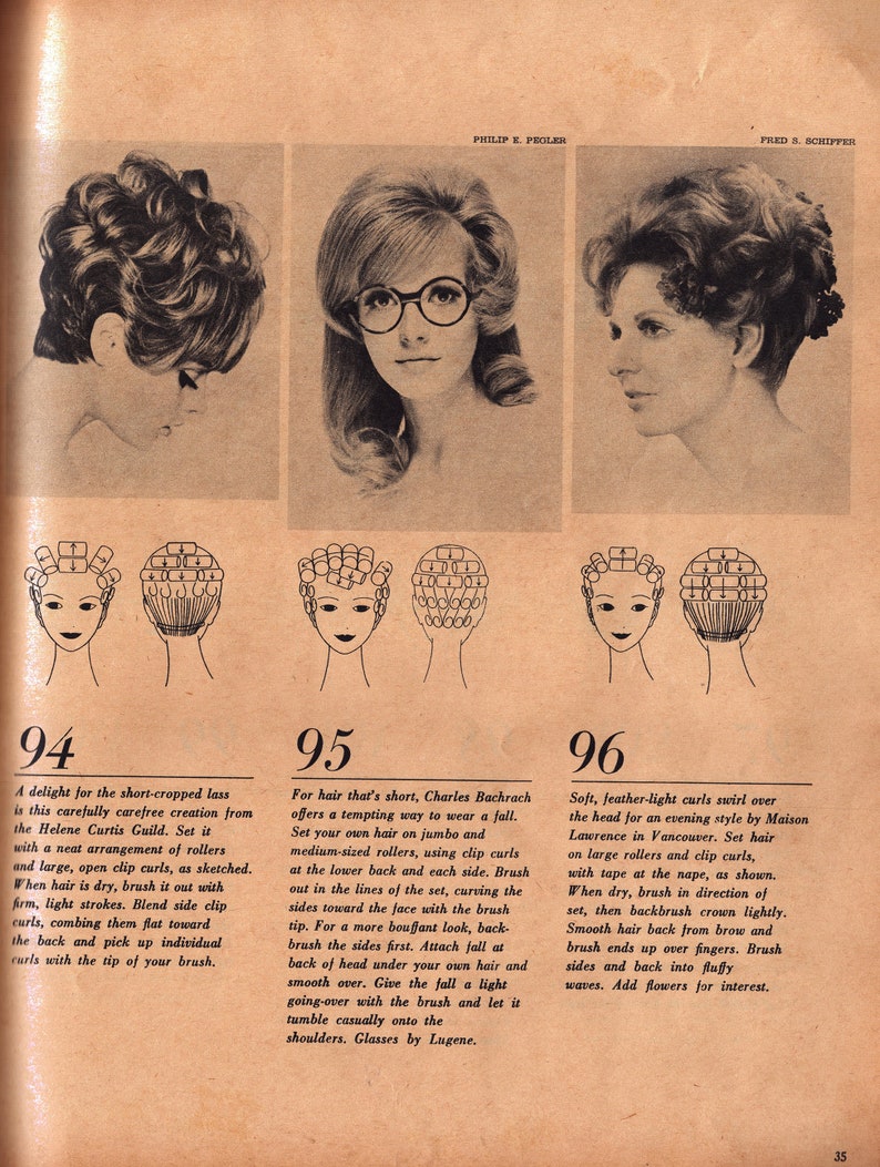 1968 Over 200 New Hair Setting Patterns - Etsy
