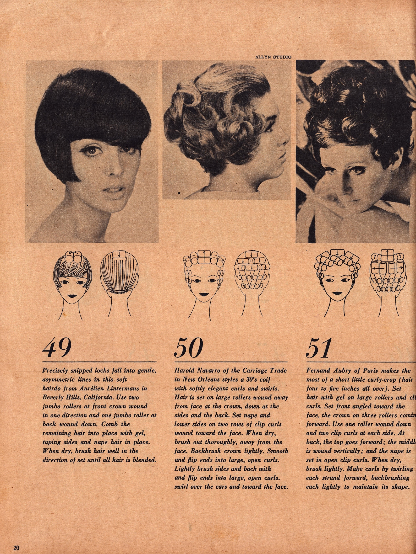 1968 Over 200 New Hair Setting Patterns - Etsy