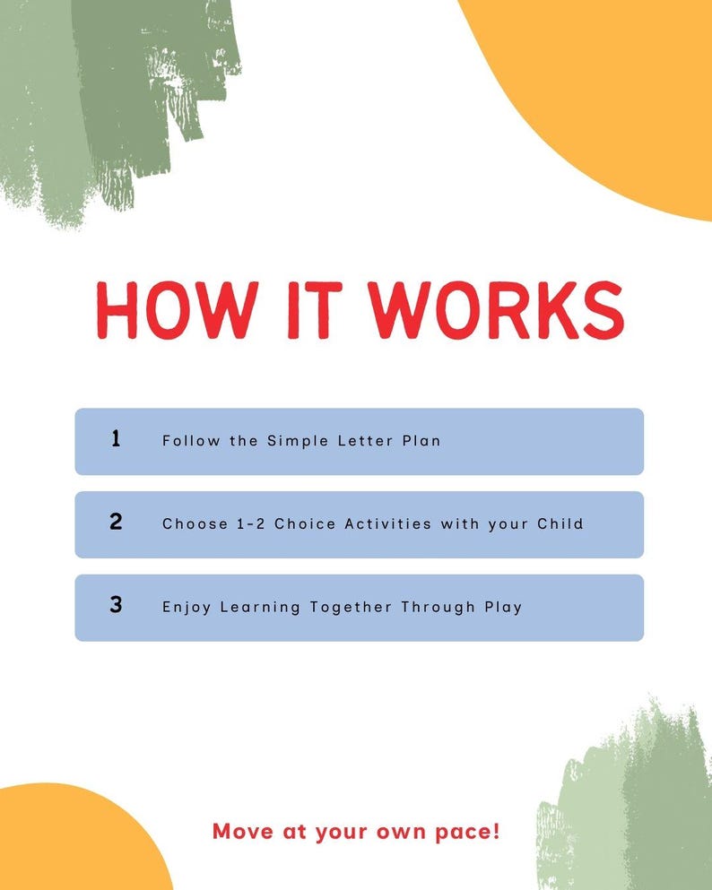 Preschool Alphabet Printable E-H | Letter of the Week Curriculum ...