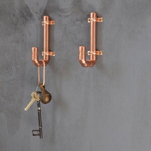 Copper Coat Hook - Industrial Copper Hook - Copper Pipe Coat Hook - Etsy UK