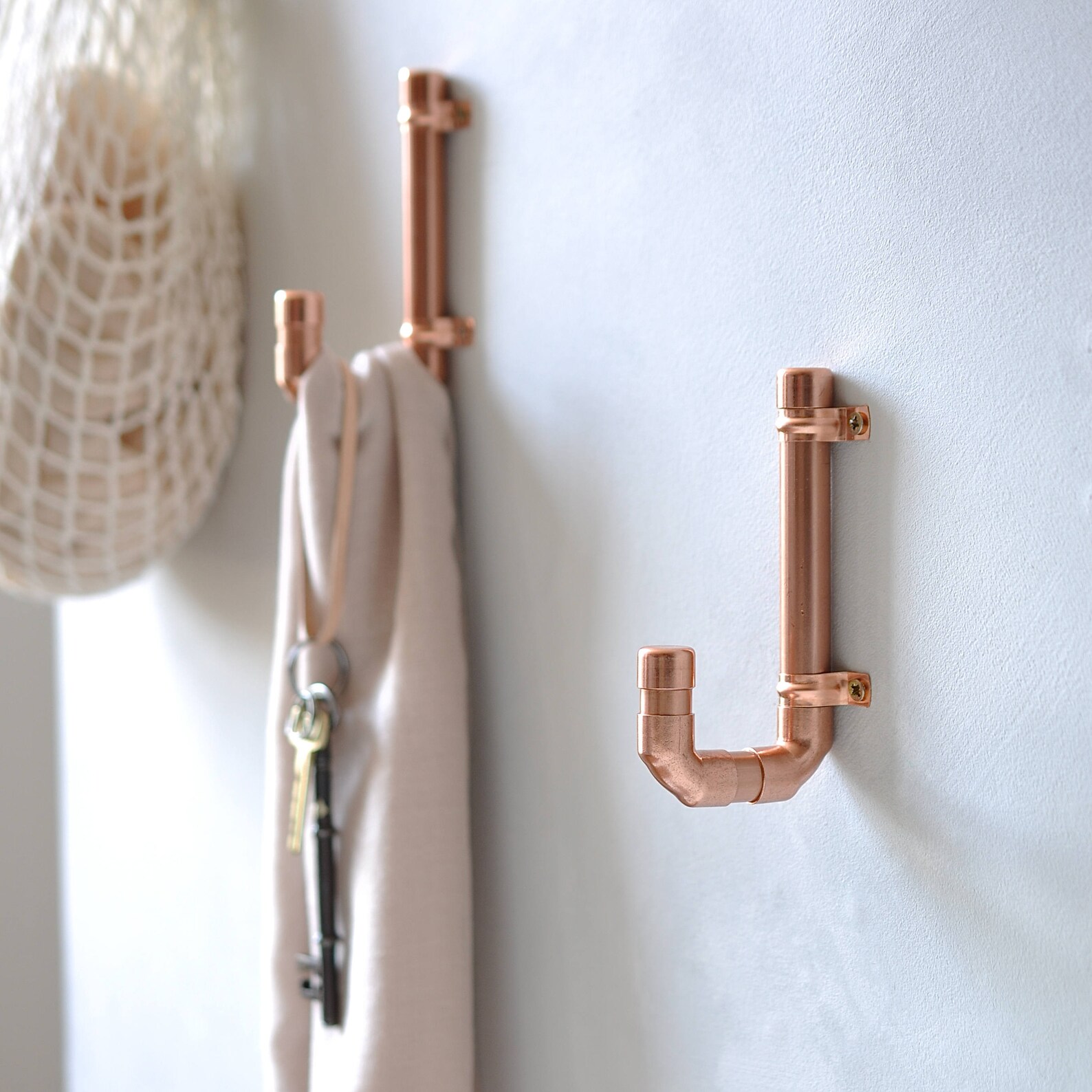 Copper Coat Hook Industrial Copper Hook Copper Pipe Coat Hook - Etsy UK