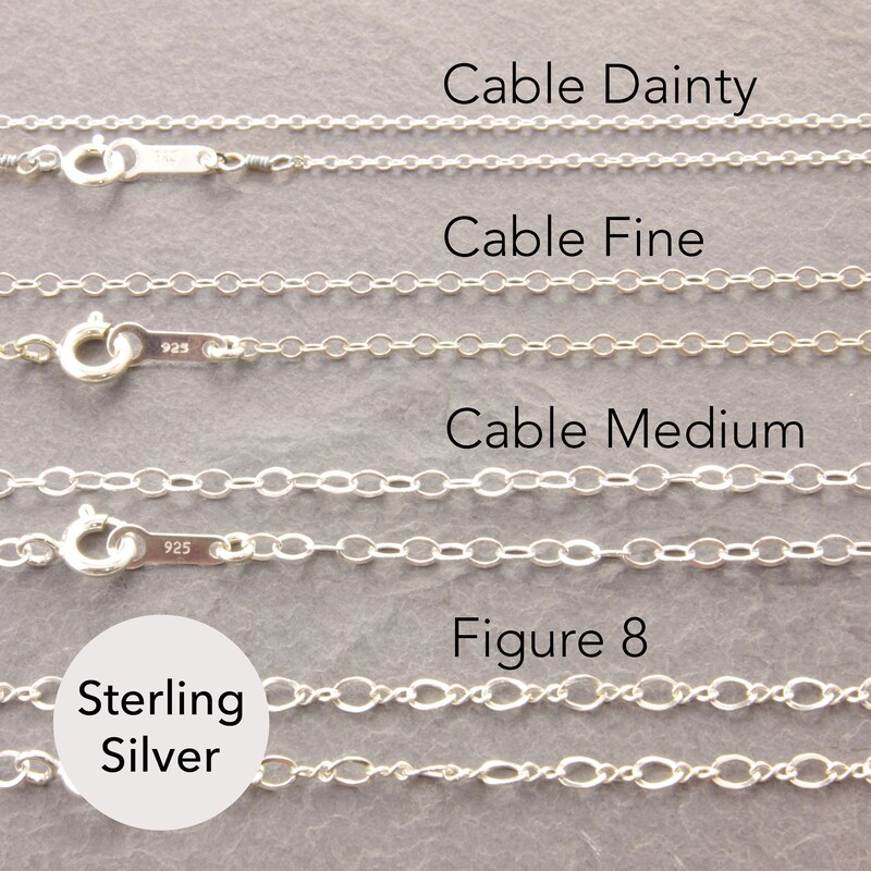 Silver Chain Necklace - Etsy