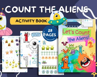 Alien Counting Activity Book | Preschool Math Workbook Printable PDF ...
