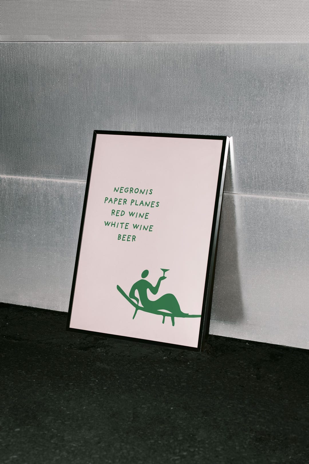 Minimal Drink Menu Template, Modern Bar Sign, Wedding Cocktail Menu ...