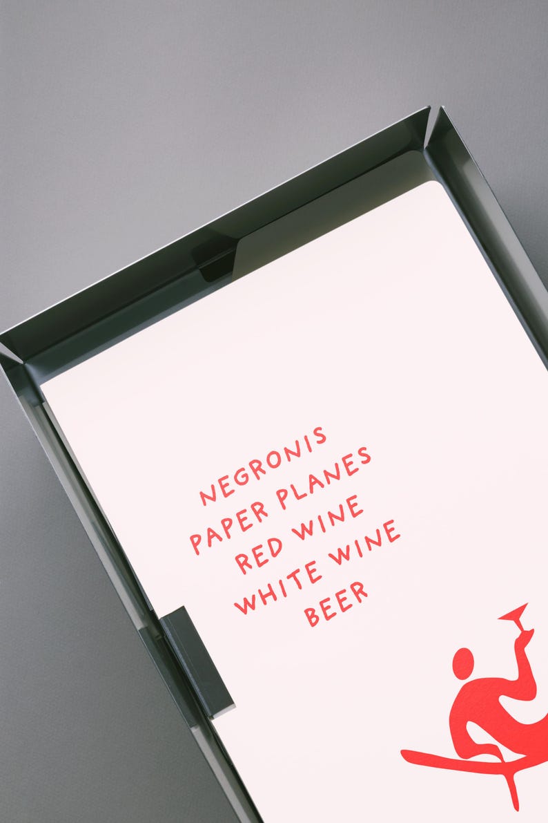Minimal Drink Menu Template, Modern Bar Sign, Wedding Cocktail Menu ...