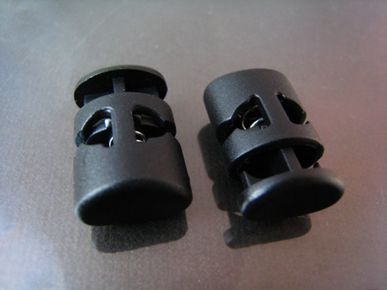 Finding 2 Pcs Black Plastic Barrel Buckle Clamp End Lock - Etsy