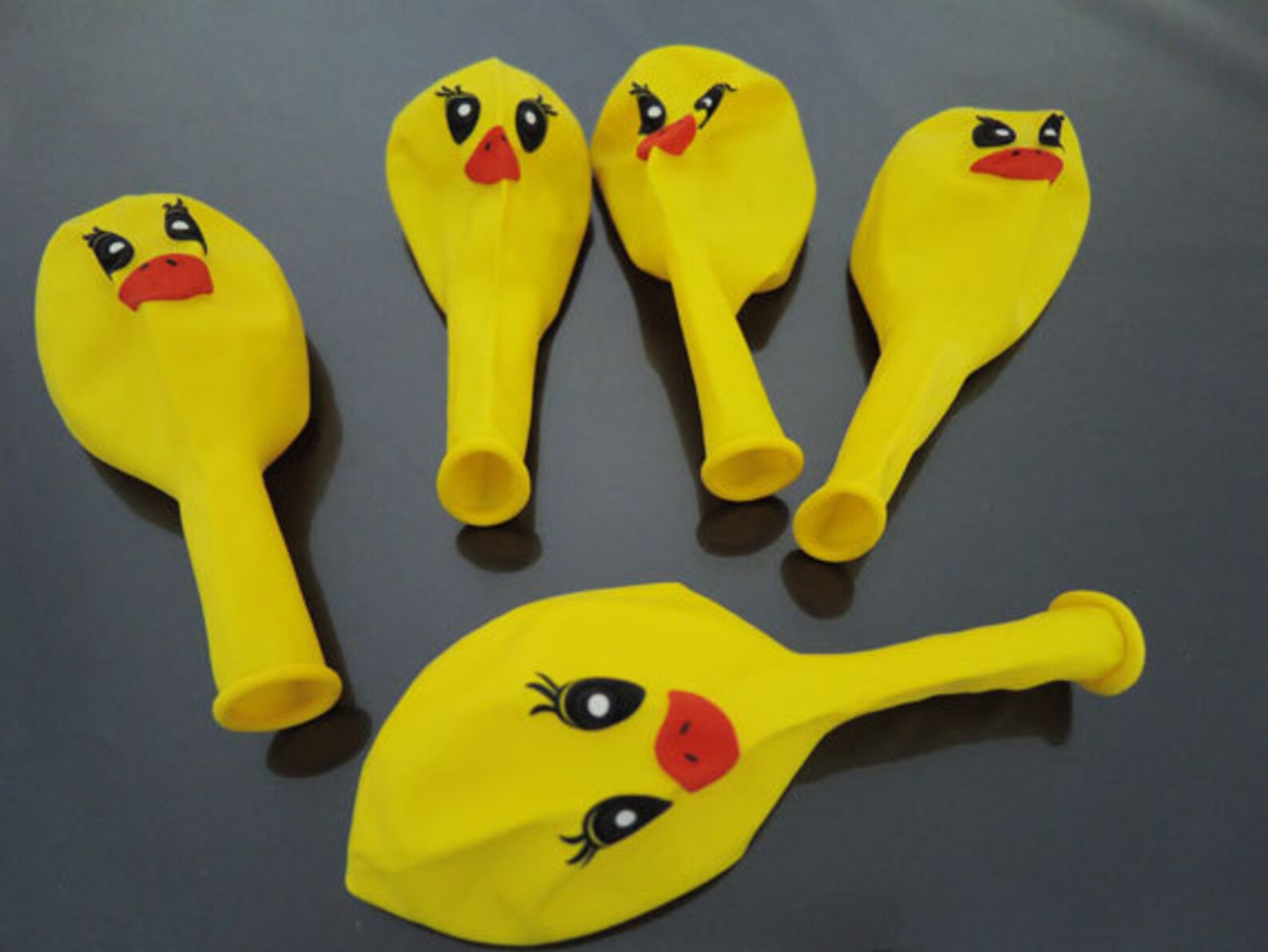 Duck Balloons - 12 Inch Yellow Round Latex Balloons Ducks Balloon 12 ...