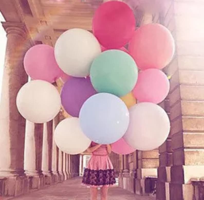 Balloons HUGE 36 Inch Balloon Round Latex Balloons Big Latex - Etsy