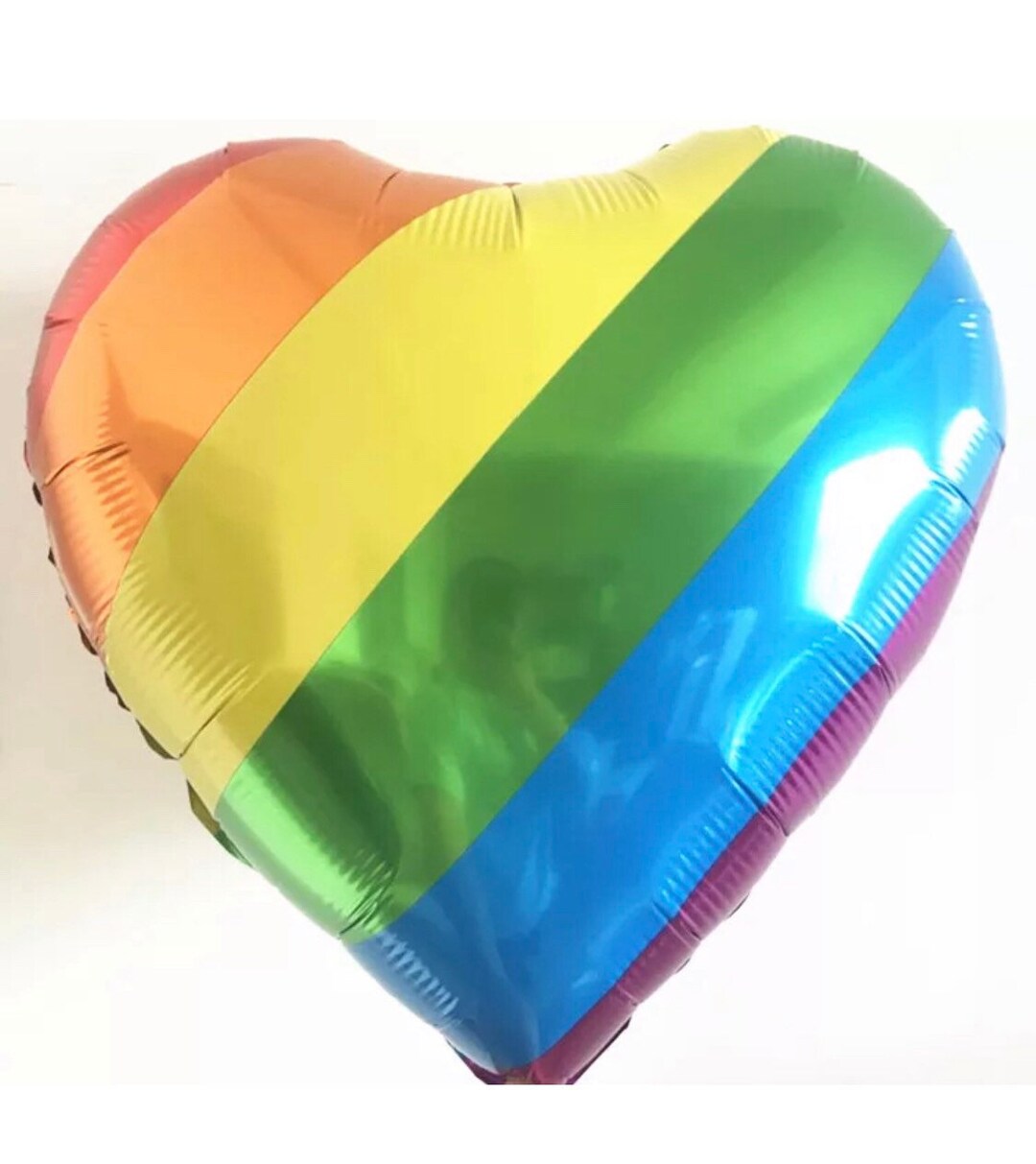 Heart Balloons - 24 Inch Rainbow Heart Balloon Heart Love Balloon ...