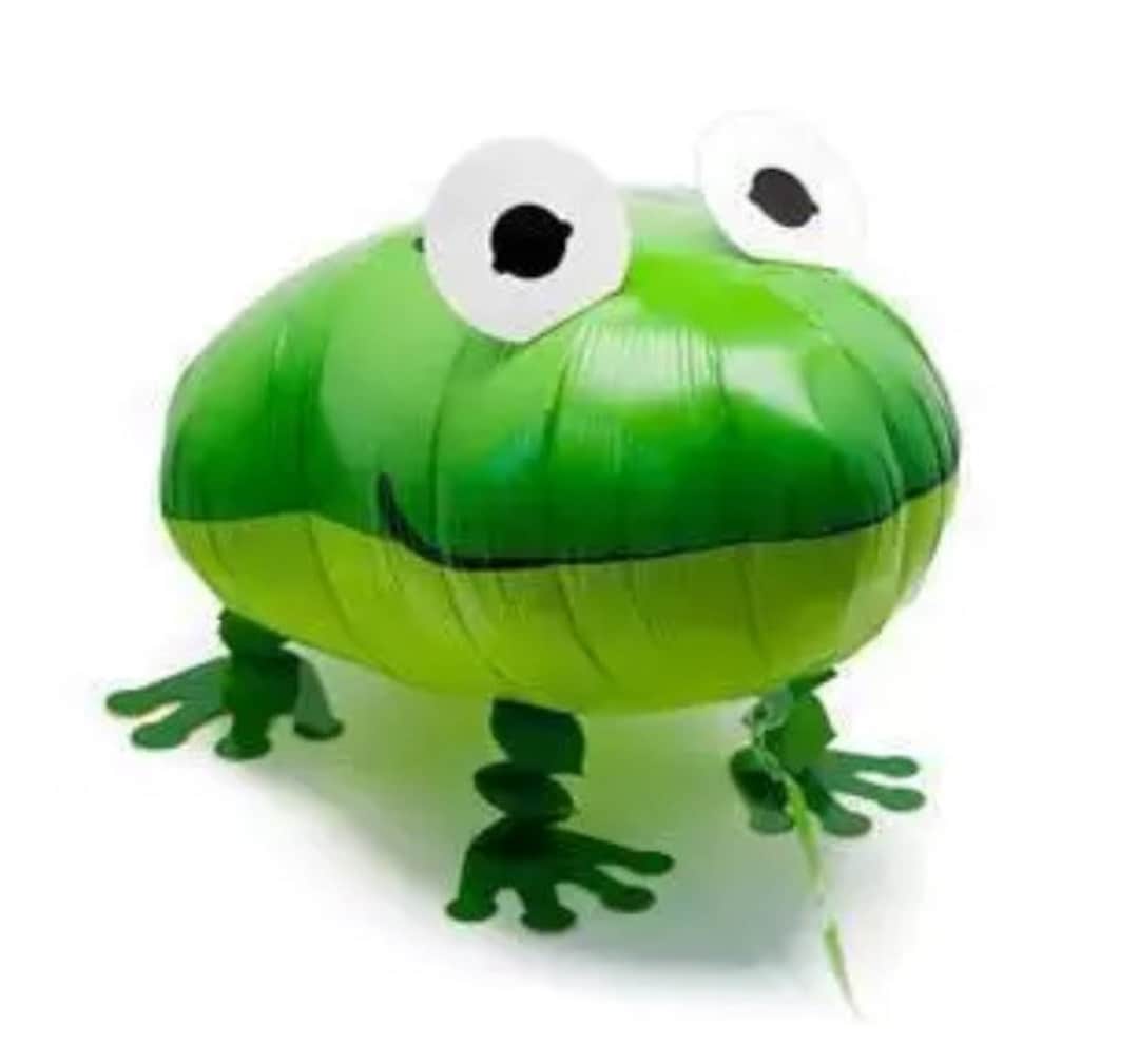Frog Balloons - HUGE 20 Inch Walking Animal Frog Balloon Green Ballon ...