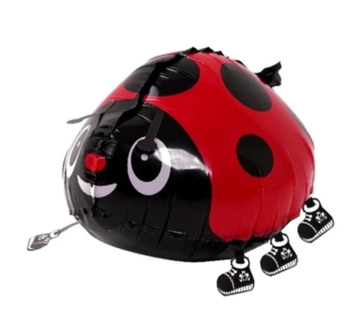 Ladybugs Balloons - 15 Inch Walking Animal Ladybug Beetles Balloon Red ...