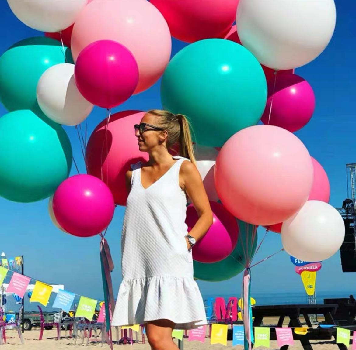 Balloons - HUGE 36 Inch Balloon Round Latex Balloons Big Balloon ...