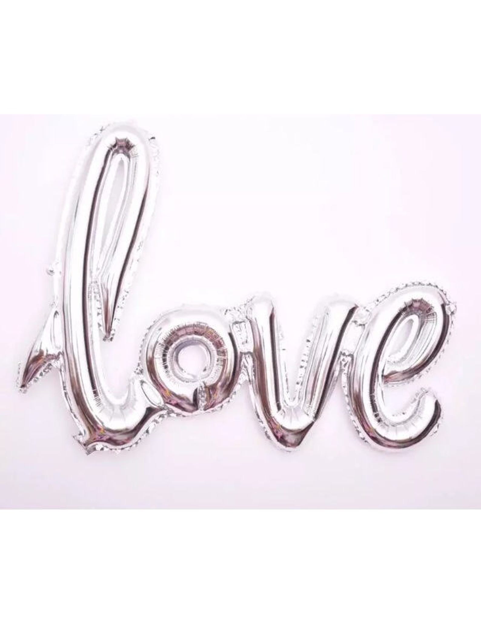 LOVE Balloons - HUGE Balloon Silver or Gold Big Heart Balloon Love ...