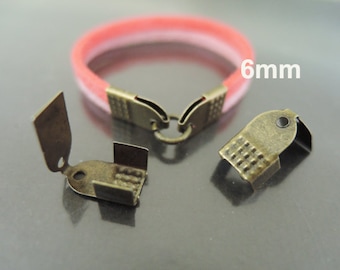 Finding 10 Pcs Silver Metal Without Loop Fold Over Crimp - Etsy