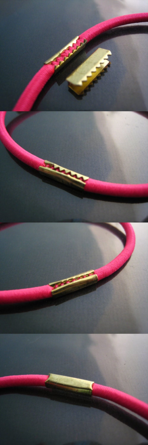 Finding - 10 Pcs Vintage Gold Metal Fold Over Strong Crimp Head Clips ...