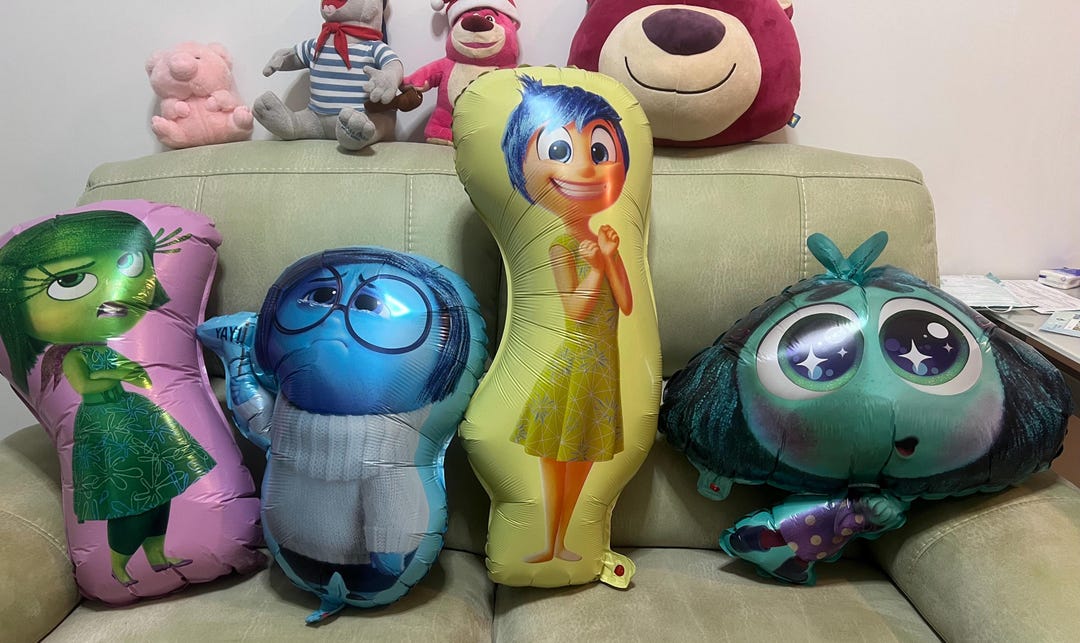 Balloons - HUGE Cartoon Inside Out Balloon Envy Joy Disgust Sadness ...