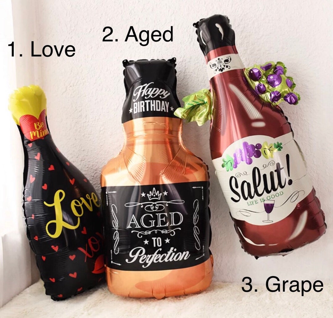 Wine Balloons - Grape Champagne Balloon Wine Balloons Big Ballon Party ...