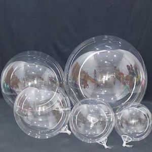 Clear Balloons - HUGE 36 Inch Balloon Round Transparent Big Latex ...