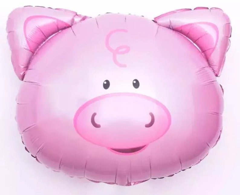 Pig Balloon Cute Pink Pig Balloons Animal Balloons Pink Pigs | Etsy