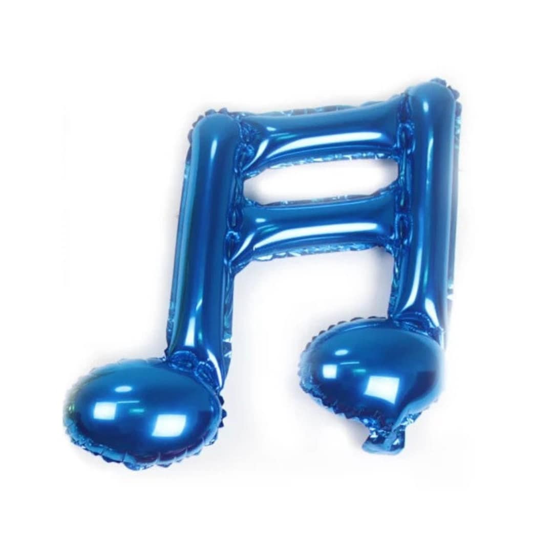 Blue Balloons - 18 Inch Musical Note Balloon Blue Music Clef Balloon ...