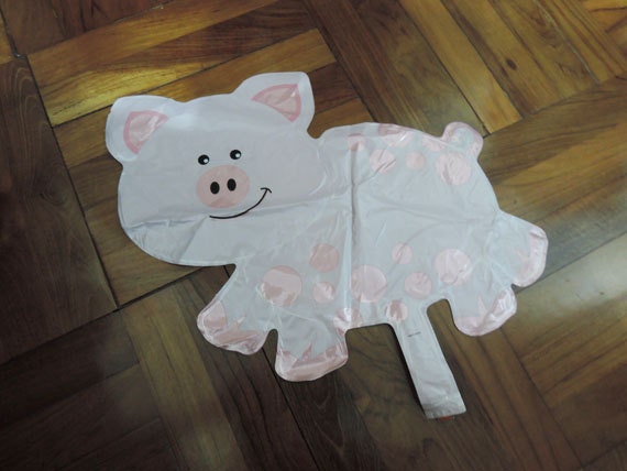 Small Pig Balloon - 16 Inch Little Cute Pig Balloons Animal Balloons ...