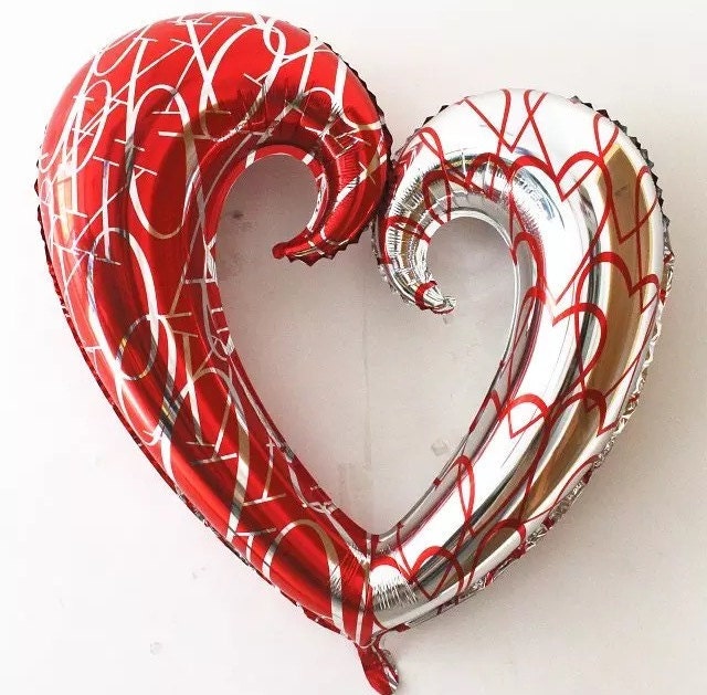 Balloons 42 Inch HUGE Balloon Red Big Heart Balloon Love - Etsy