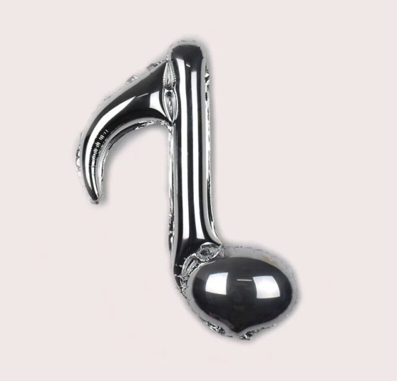Silver Balloons 18 Inch Quaver Musical Note Balloon Silver - Etsy