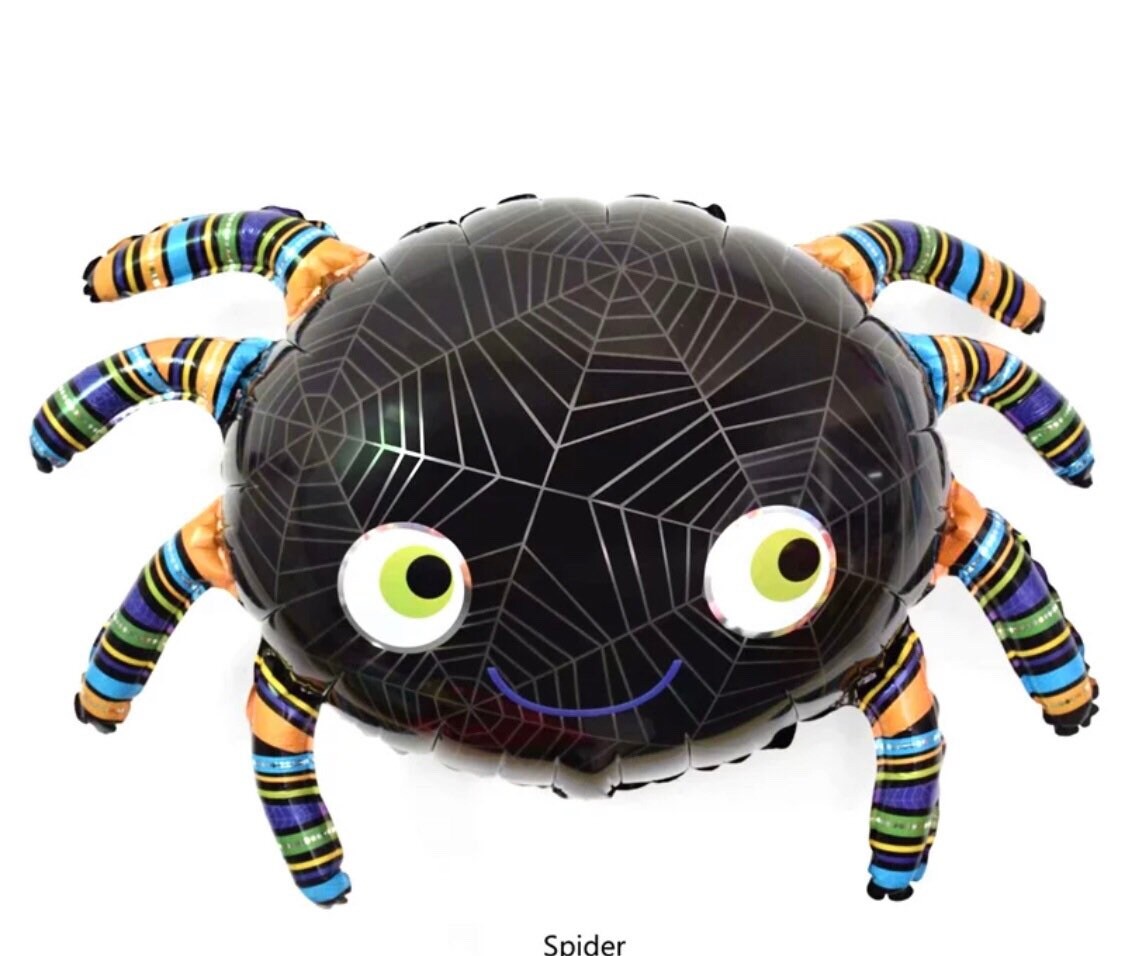 Spider Balloons HUGE 35 Inch Cute Black Spider Balloon Black - Etsy UK