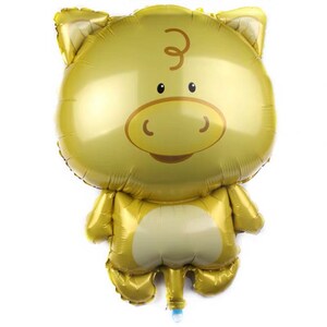 Pig Balloon Cute Pink Pig Balloons or Blue Pig Balloon Animal Balloons ...