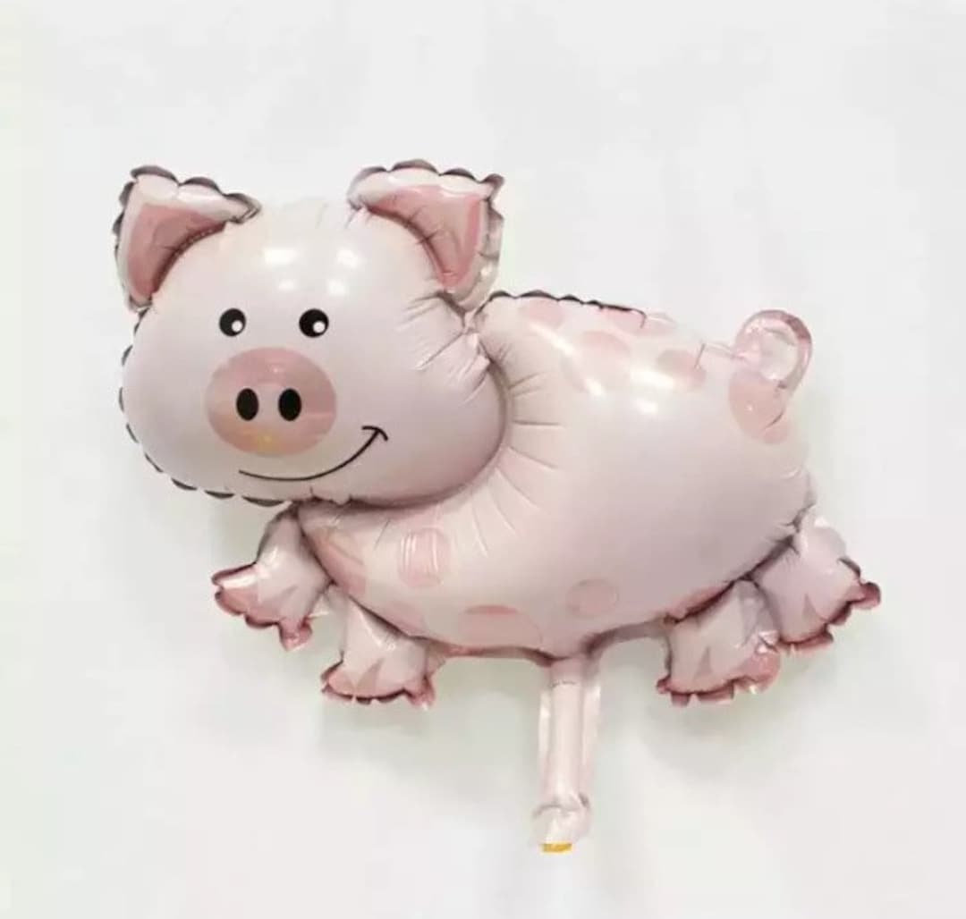 Small Pig Balloon - 16 Inch Little Cute Pig Balloons Animal Balloons ...