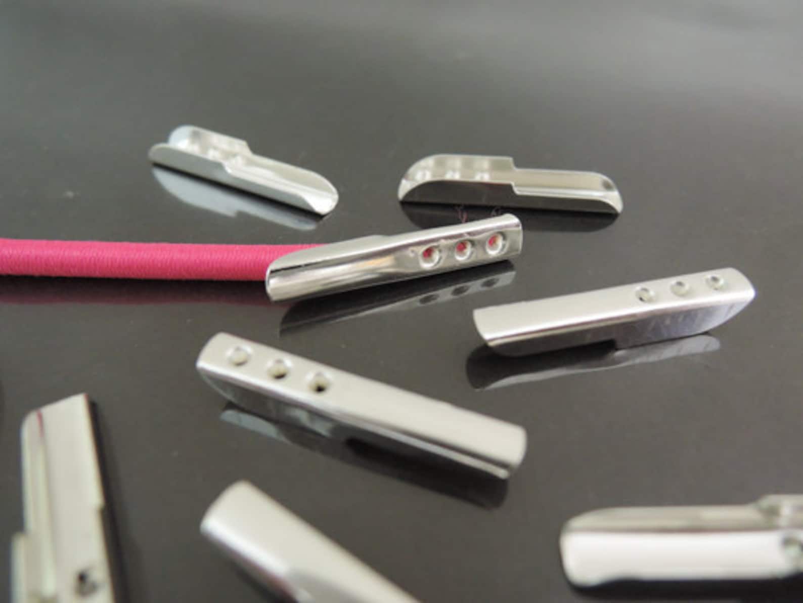 Finding 20 Pcs Silver Metal Fold Over Crimp Head Clips for | Etsy